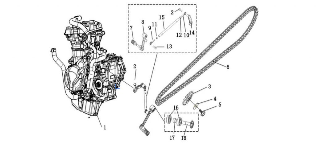 Maverick Rocker Arm Gear Shift – Hunter Motorcycles