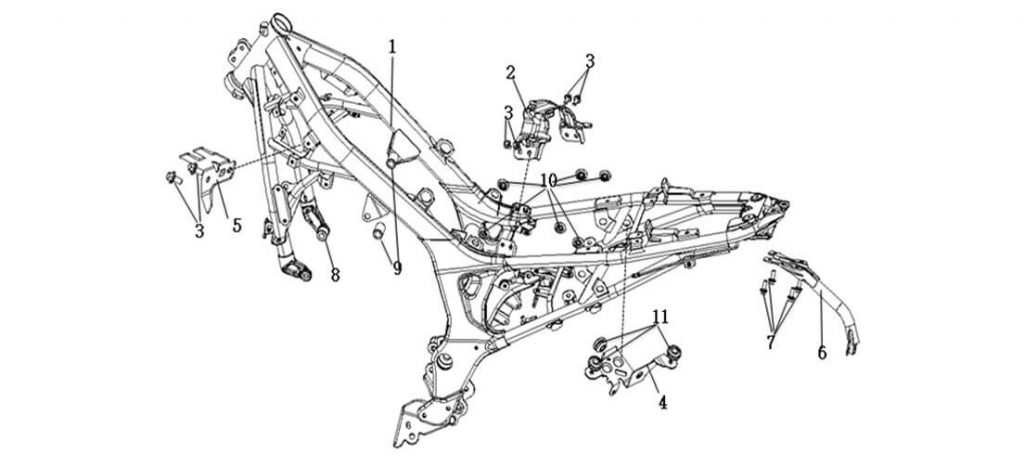 Bracket, Rear Wheel Fender – Hunter Motorcycles