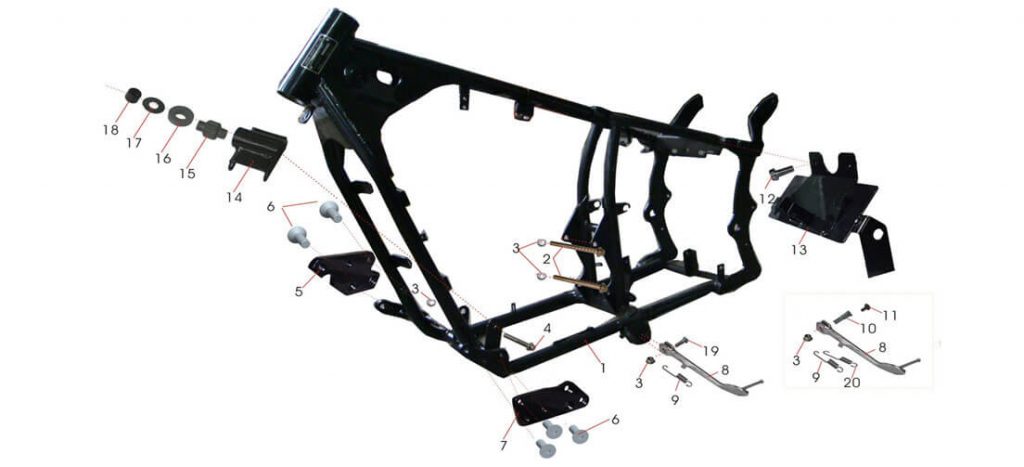 R Rear Fender Bracket