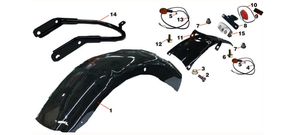 Fender Mount (Single) – Hunter Motorcycles