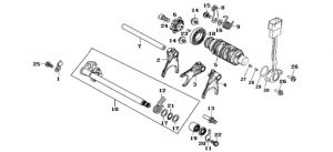 Switch comp. gear indicator – Hunter Motorcycles